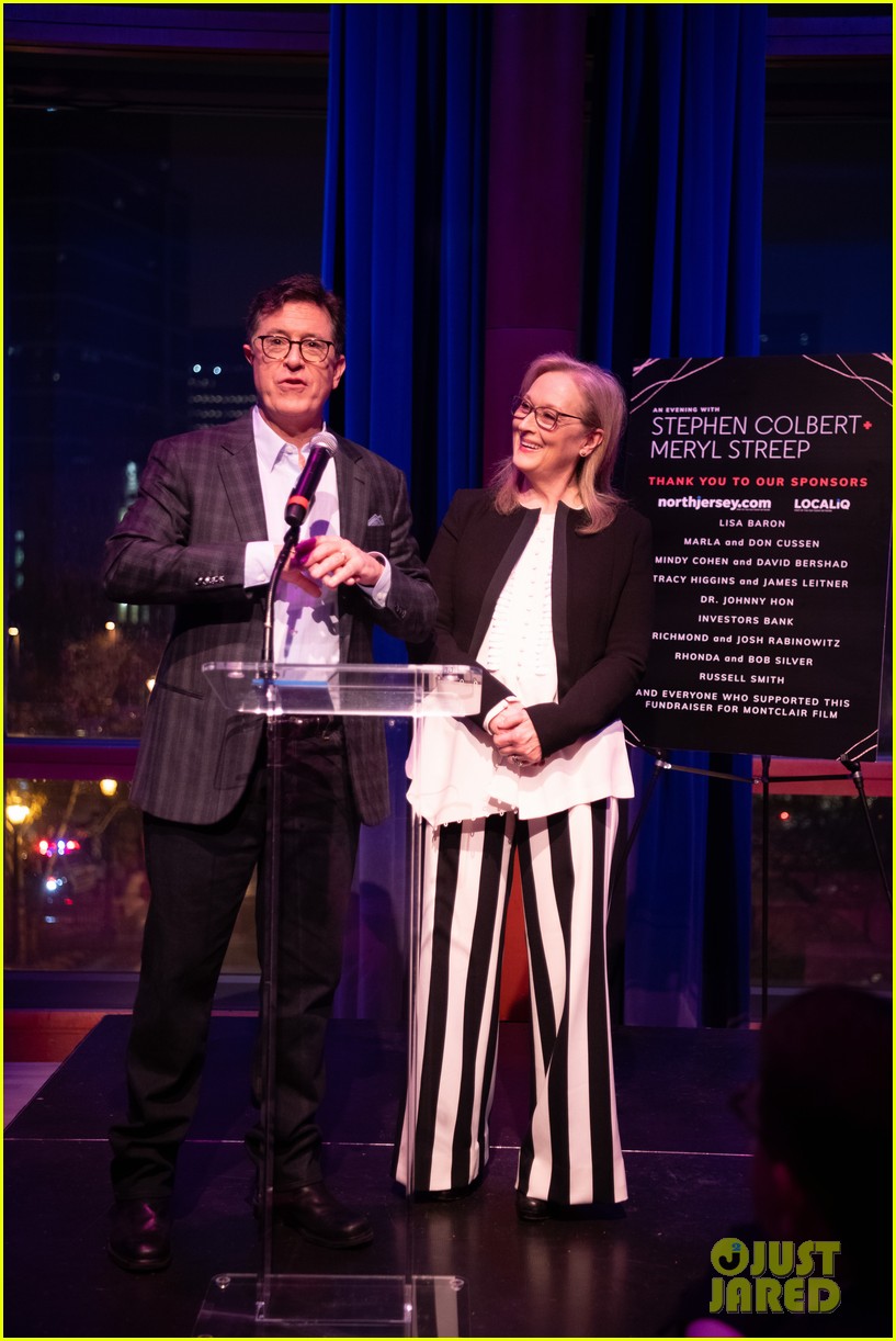 Meryl Streep & Stephen Colbert Have Fun Together at Their Event!: Photo ...