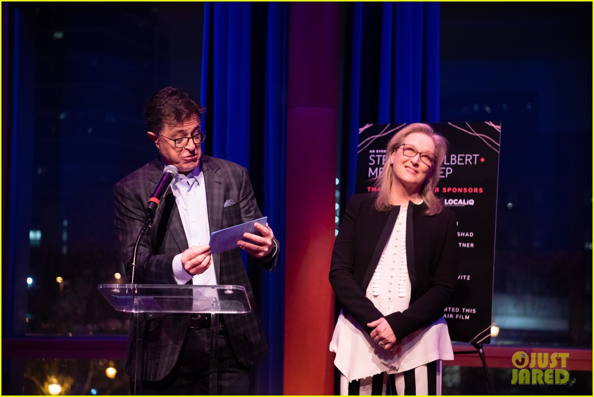 Meryl Streep & Stephen Colbert Have Fun Together at Their Event!: Photo ...