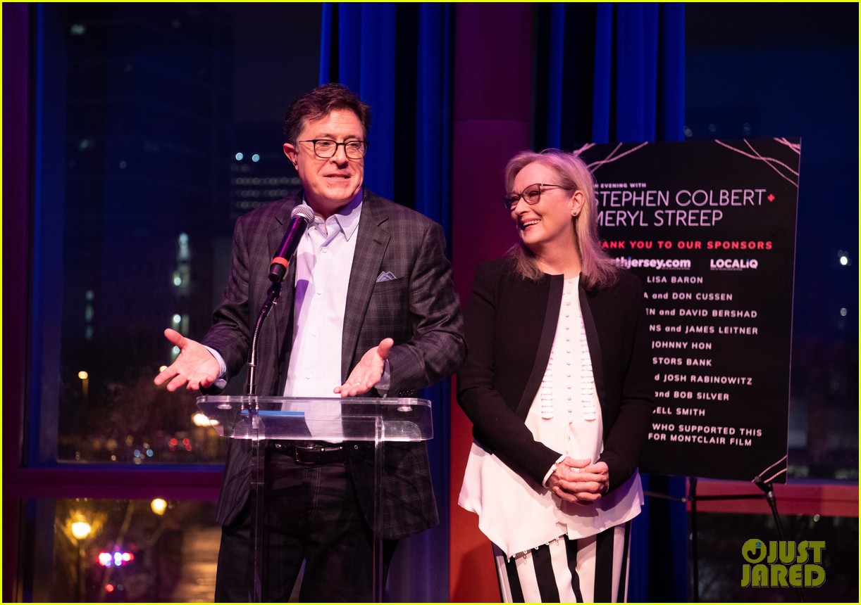 Meryl Streep & Stephen Colbert Have Fun Together at Their Event!: Photo ...