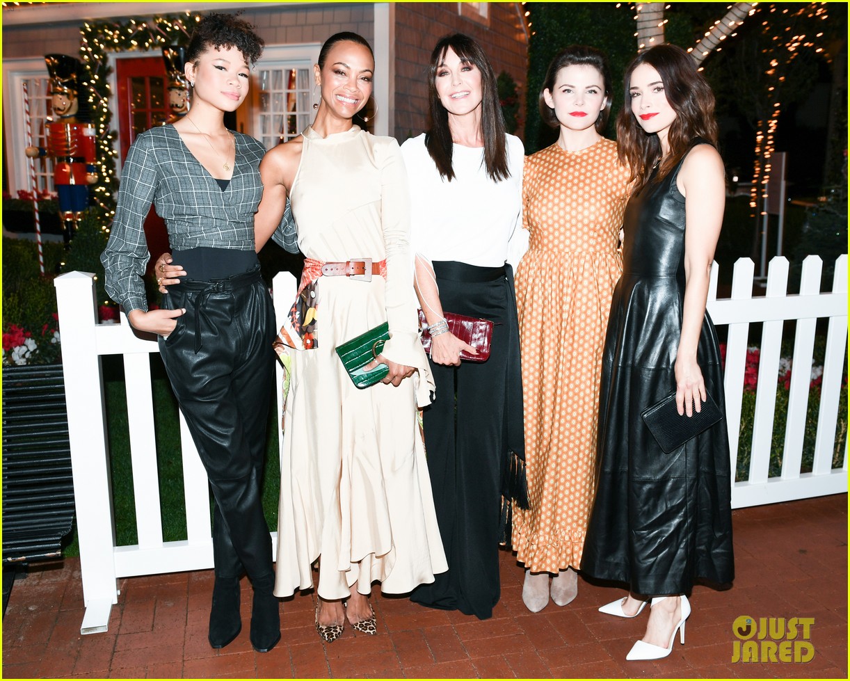 Zoe Saldana & Hubby Marco Perego Couple Up at Tamara Mellon Shop ...