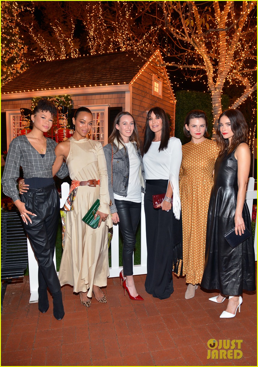 Zoe Saldana & Hubby Marco Perego Couple Up at Tamara Mellon Shop ...