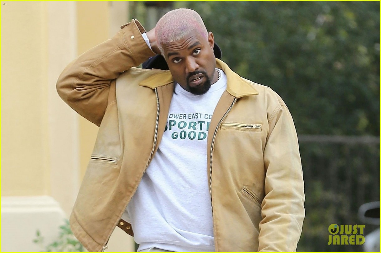 Kanye West Shows Off His Pink Hair at the Studio: Photo 4201920 | Kanye ...