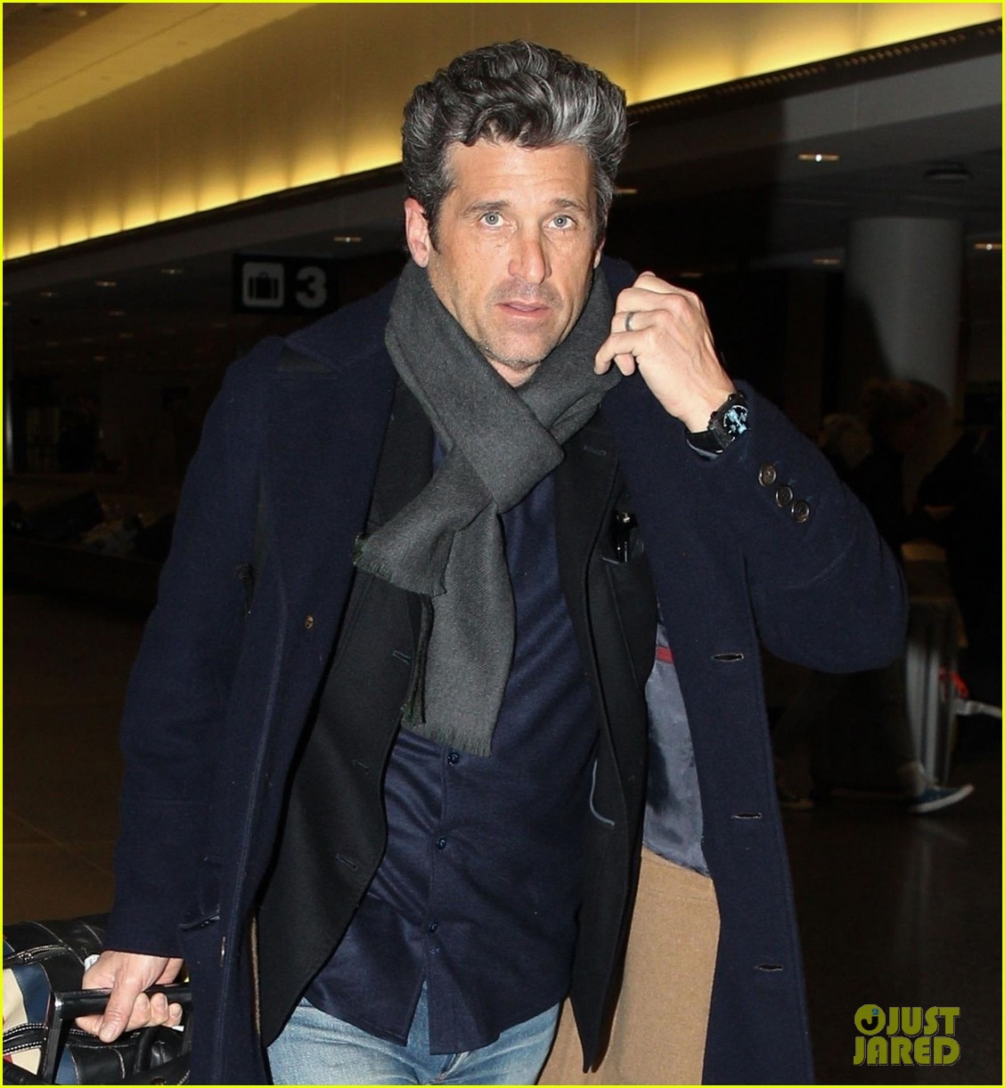 Patrick Dempsey Looks So Handsome While Arriving in Boston: Photo ...