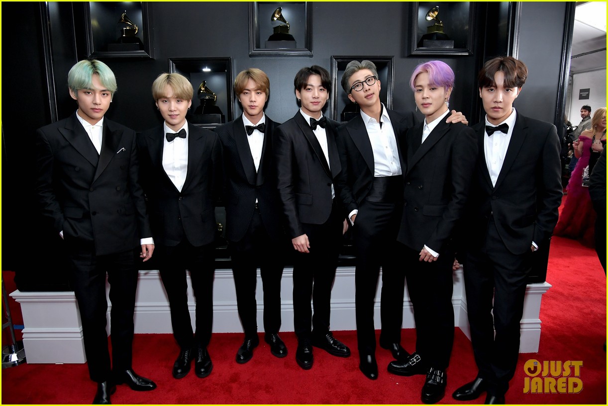 K-Pop Group BTS Looks Handsome on the Red Carpet at Grammys 2019: Photo ...