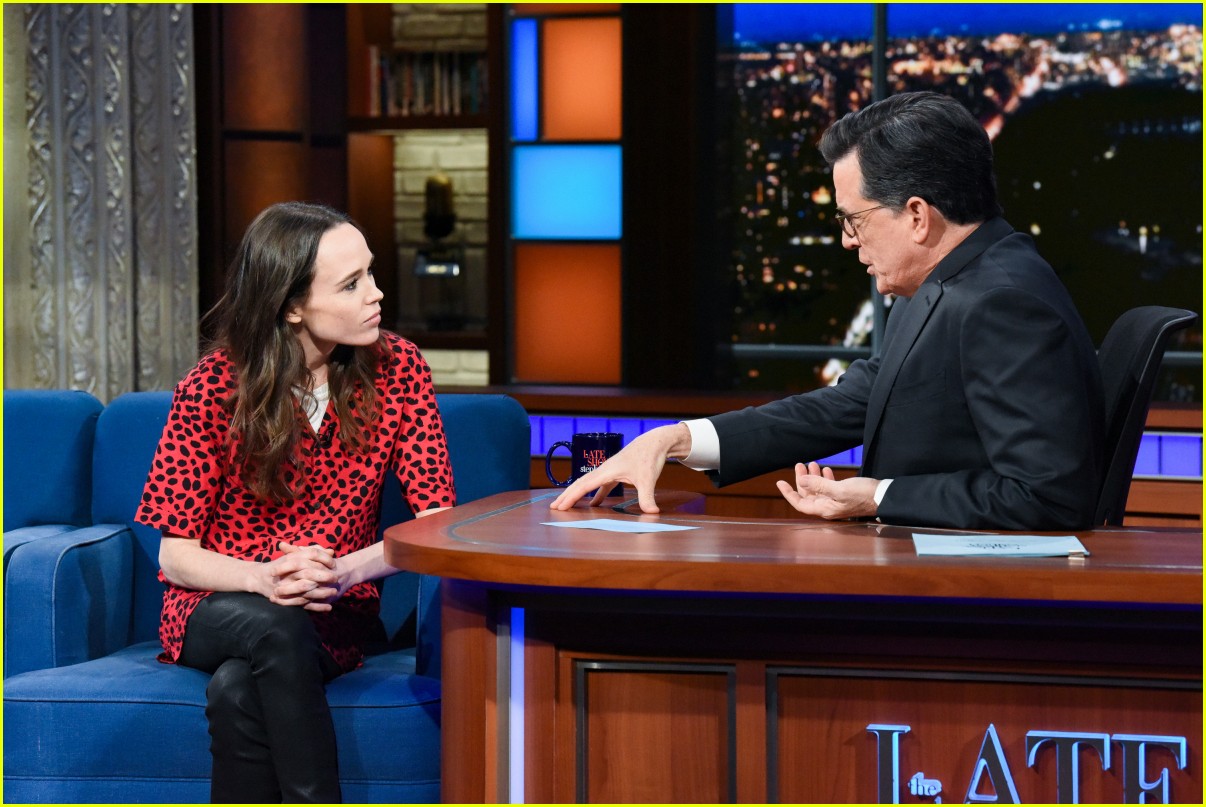 Ellen Page Tearfully Calls Out Trump Administration During 'Colbert ...