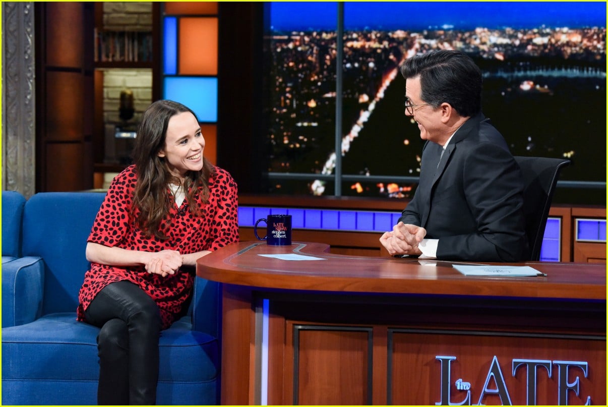 Ellen Page Tearfully Calls Out Trump Administration During 'Colbert ...