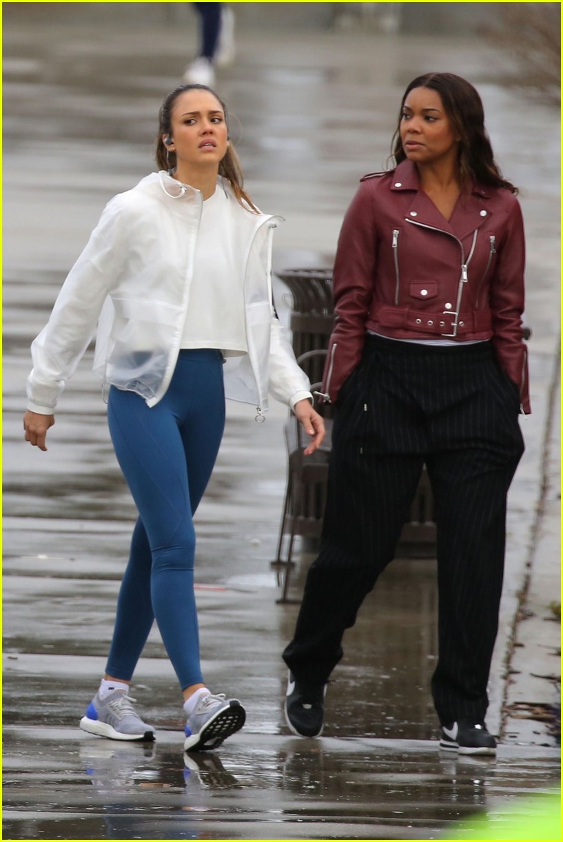 Jessica Alba & Gabrielle Union Film Scenes for 'LA's Finest': Photo ...