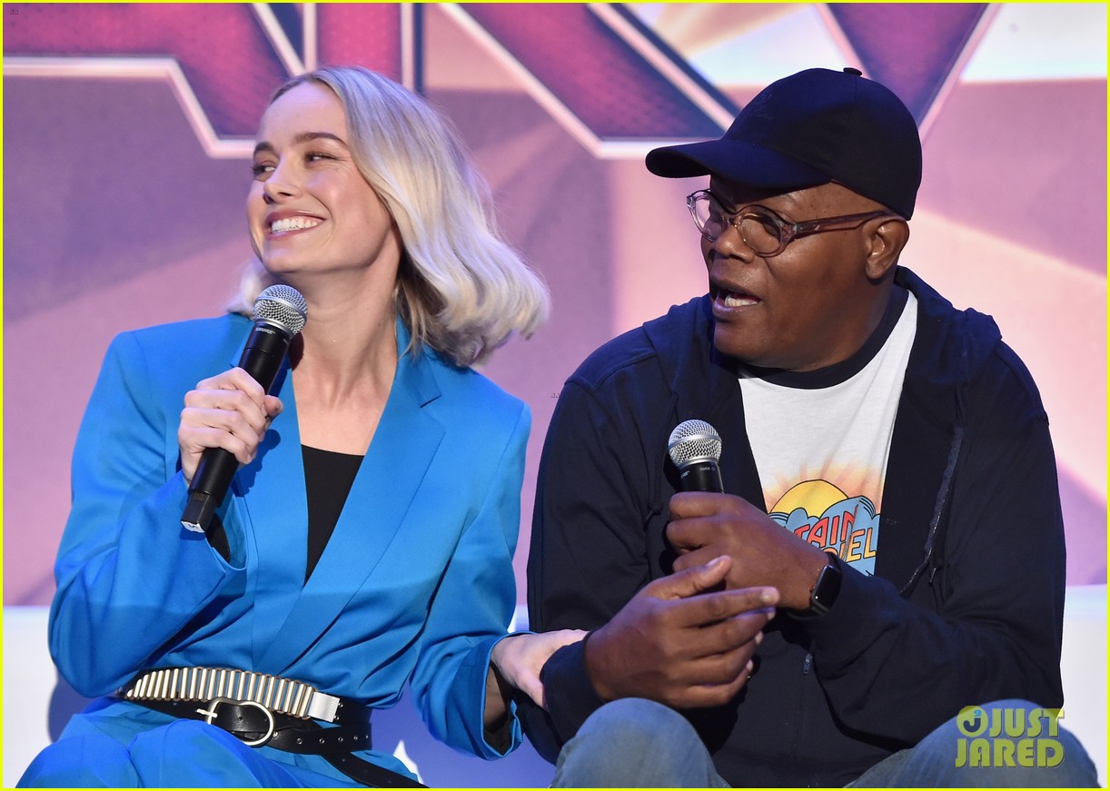 Brie Larson Joins 'Captain Marvel' Cast for L.A. Press Junket: Photo ...