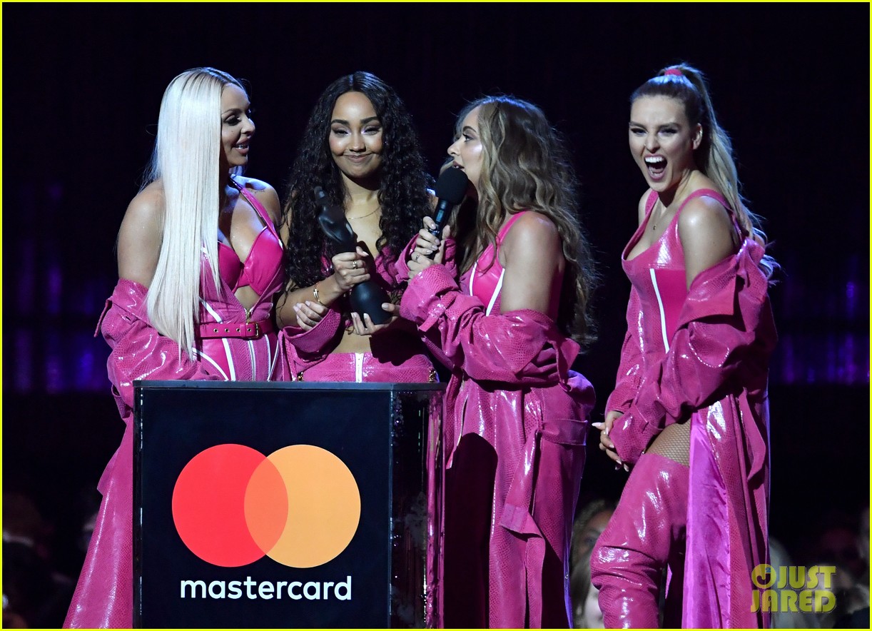 Little Mix Rock Pink Outfits For BRIT Awards 2019 Performance & Win ...