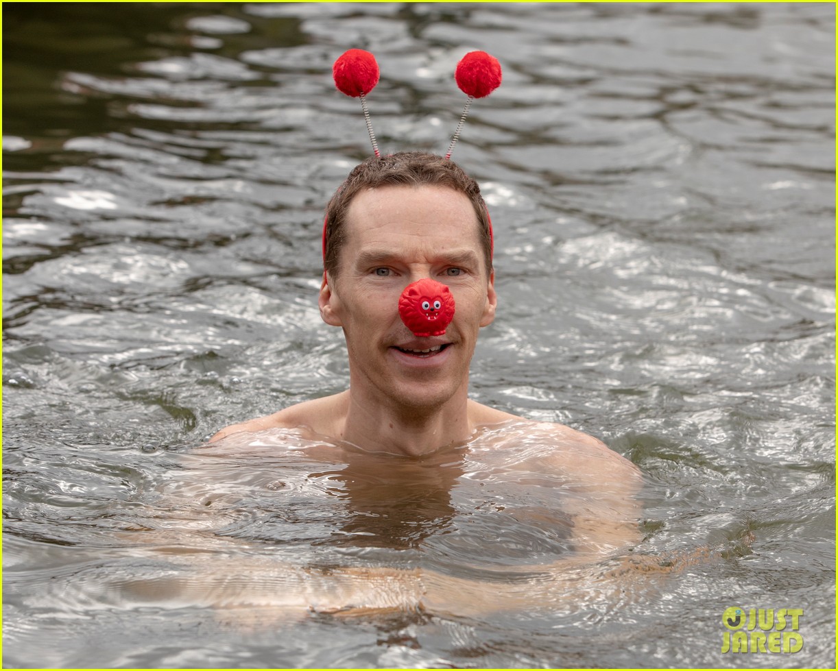 Benedict Cumberbatch Takes a Dip In Freezing Water For Red Nose Day ...