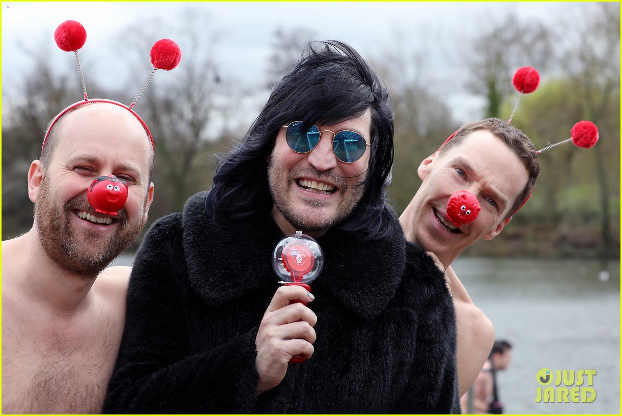 Benedict Cumberbatch Takes a Dip In Freezing Water For Red Nose Day ...