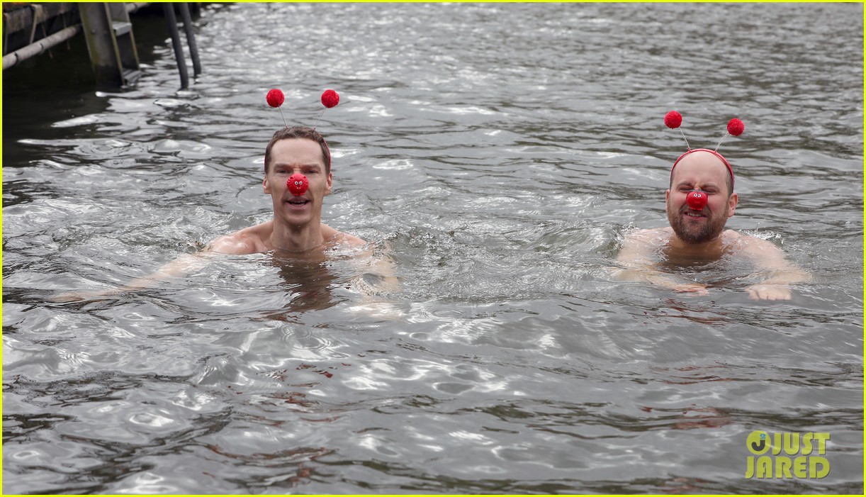 Benedict Cumberbatch Takes a Dip In Freezing Water For Red Nose Day ...