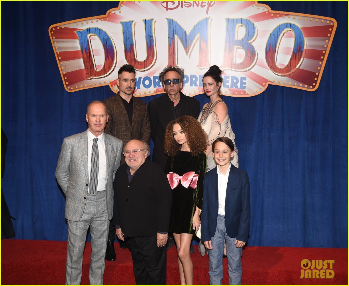 Colin Farrell & Eva Green Join Tim Burton at 'Dumbo' Premiere: Photo ...