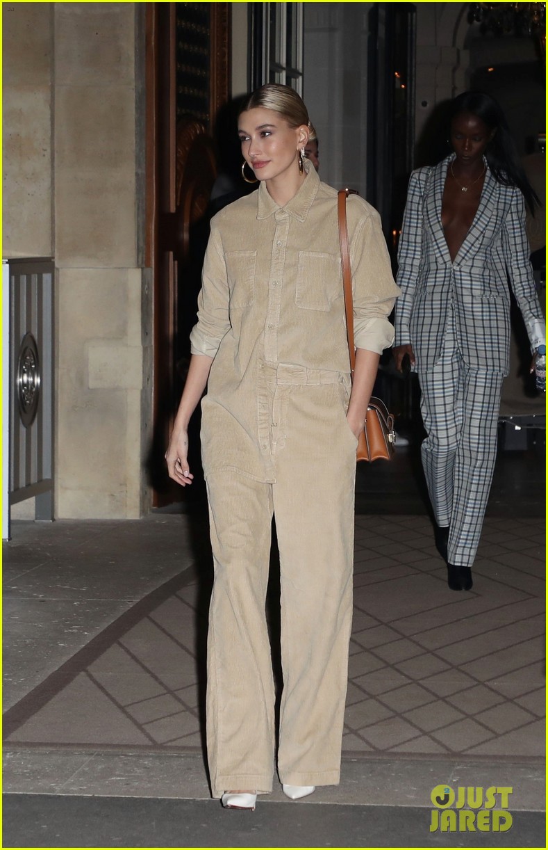 Hailey Bieber Is All Smiles After Busy Day For Paris Fashion Week ...