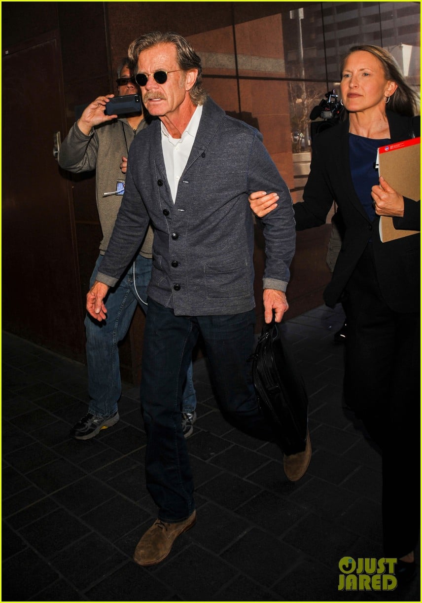 William H. Macy Arrives at Court After Wife Felicity Huffman's Arrest ...