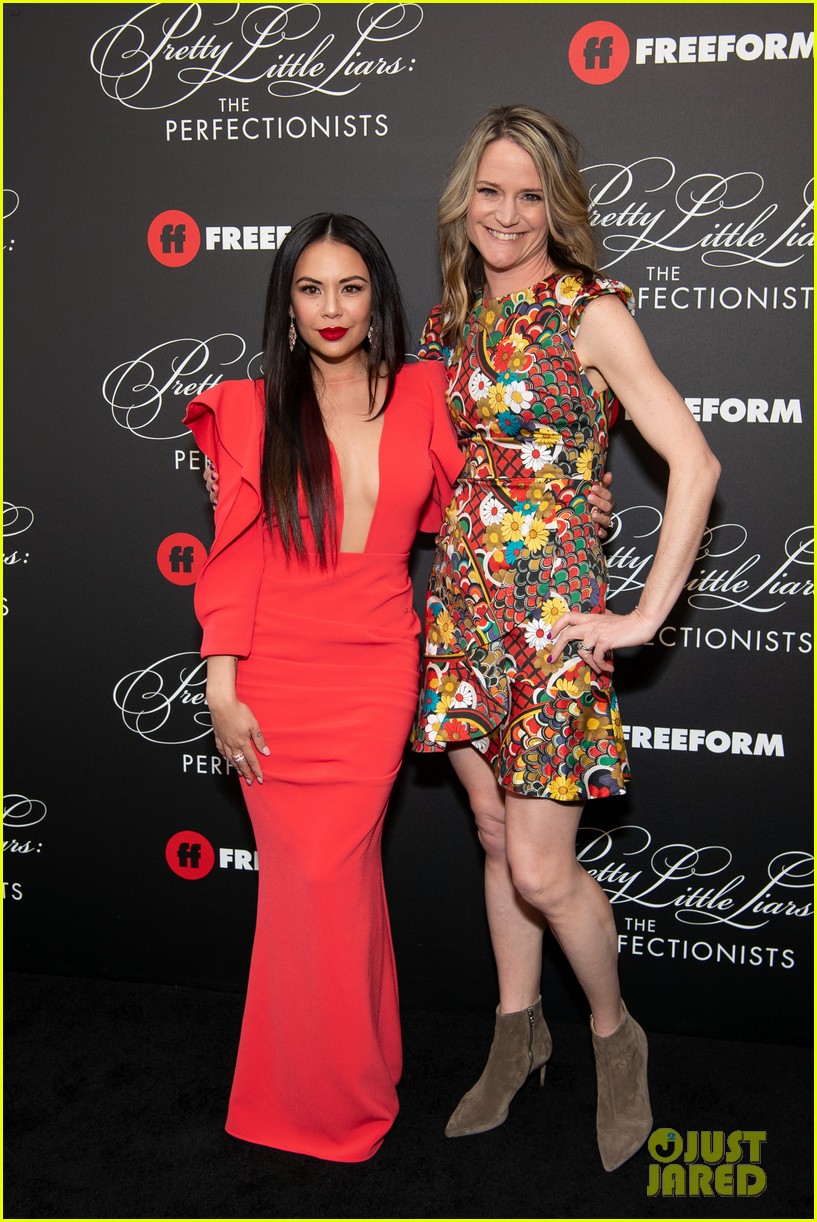 Sofia Carson, Janel Parrish & Sasha Pieterse Premiere 'Pretty Little ...