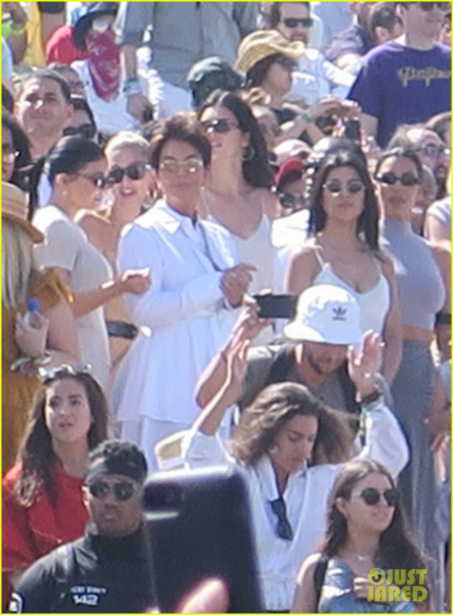 Hailey Bieber Joins Kardashian-Jenners at Kanye West's 'Sunday Service ...