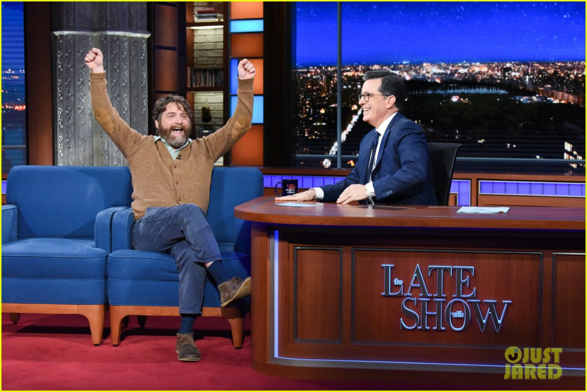 Zach Galifianakis & Stephen Colbert Fight Over Barbecue Sauce?!: Photo ...
