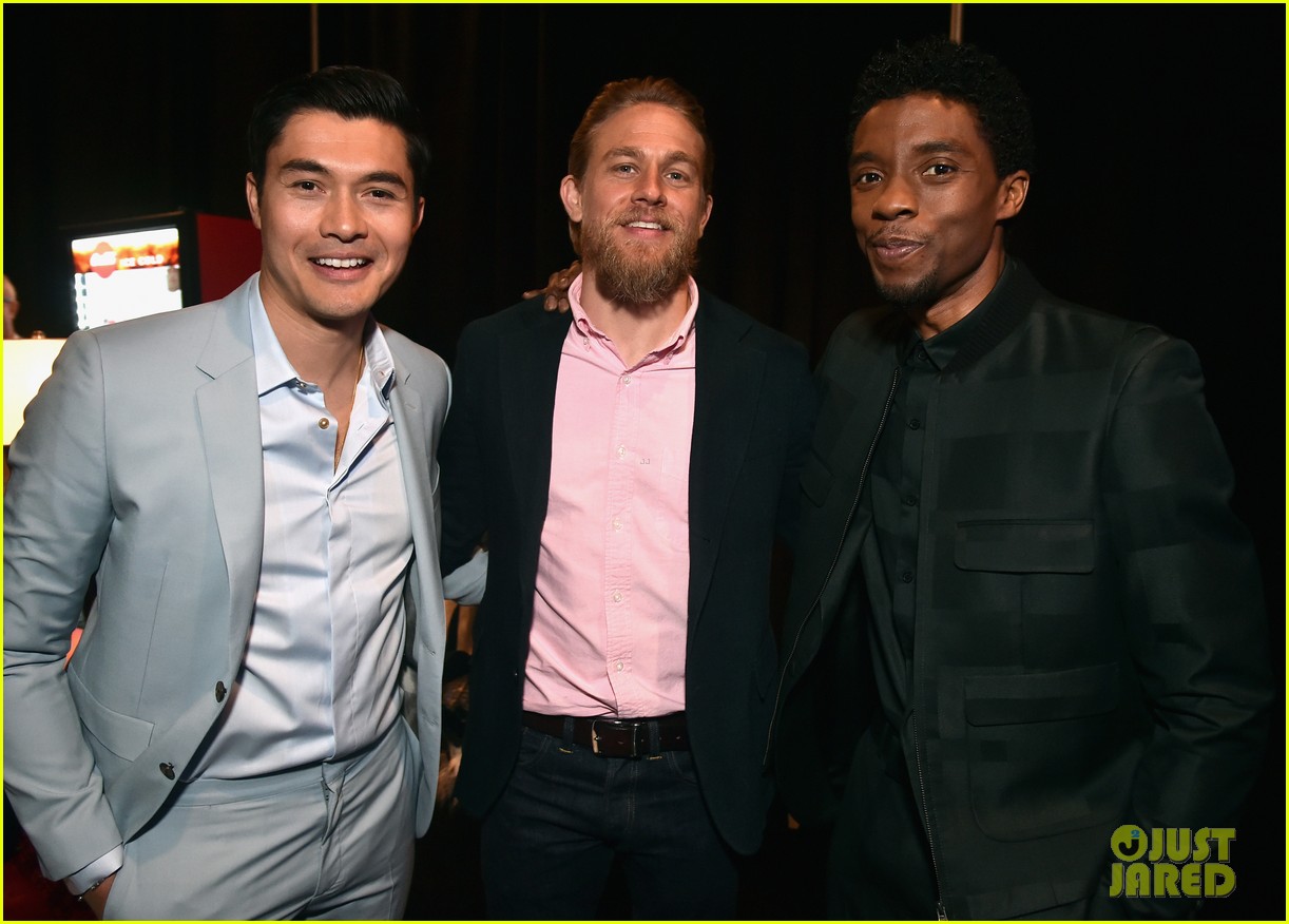 Henry Golding, Charlie Hunnam, & Chadwick Boseman Promote Their Movies ...