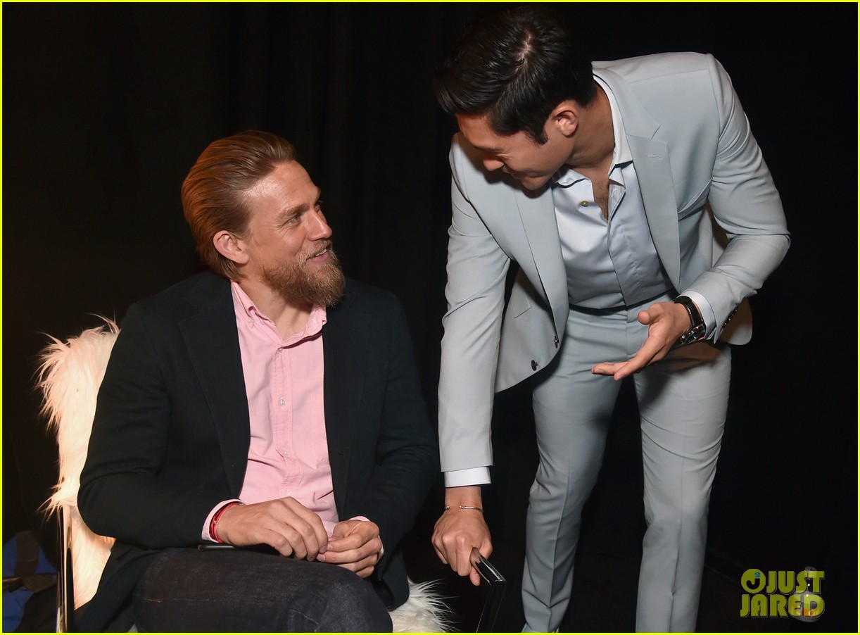 Henry Golding, Charlie Hunnam, & Chadwick Boseman Promote Their Movies ...