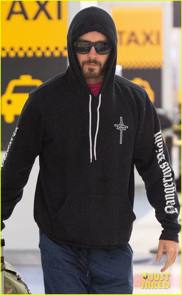Jared Leto Rocks Thirty Seconds To Mars Merch While Arriving in NYC ...