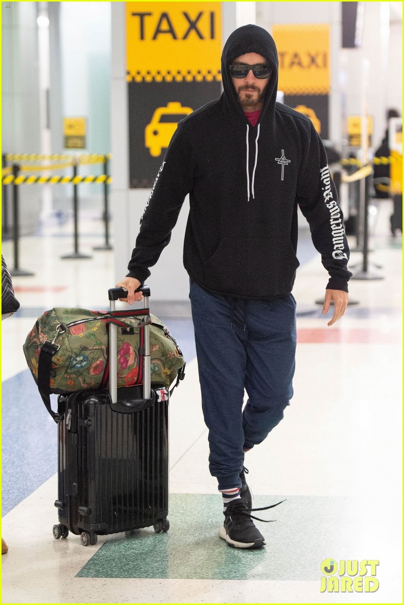 Jared Leto Rocks Thirty Seconds To Mars Merch While Arriving in NYC ...