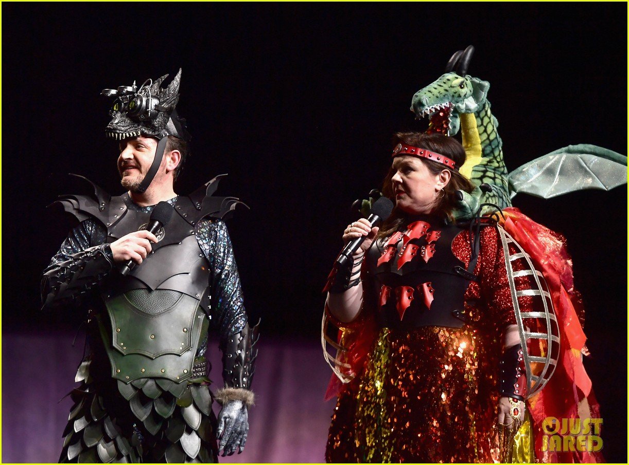 Melissa McCarthy & Husband Ben Falcone Dress as Dragons for CinemaCon ...