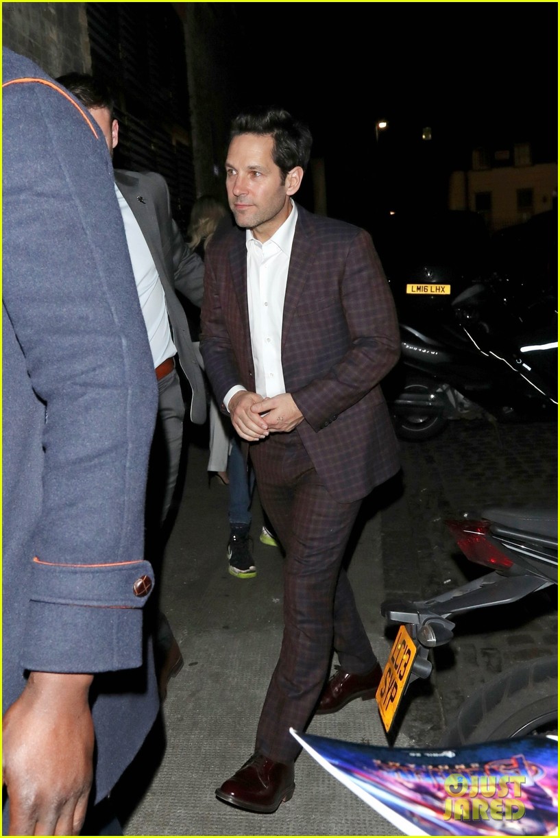 Paul Rudd Enjoys a Night Out in London While Promoting 'Avengers ...