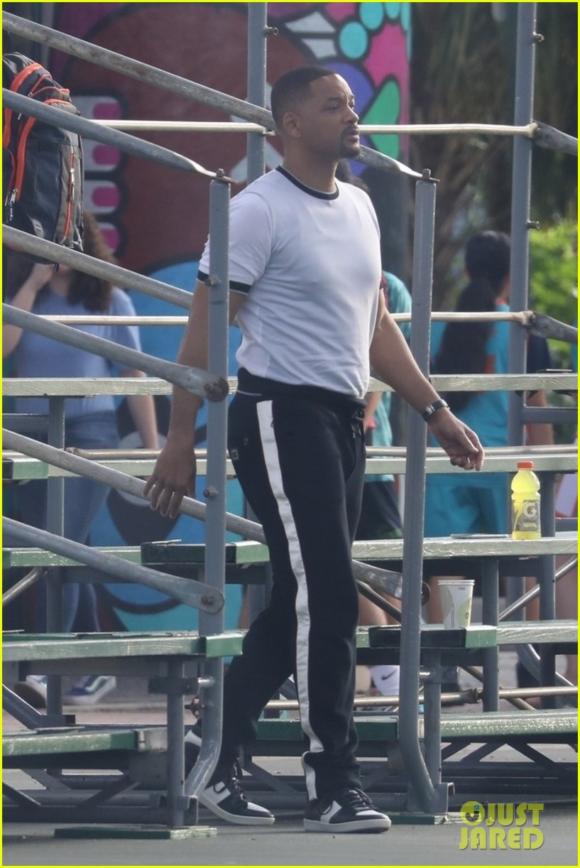 Will Smith Shoots Hoops While Filming 'Bad Boys 3' in Miami: Photo ...
