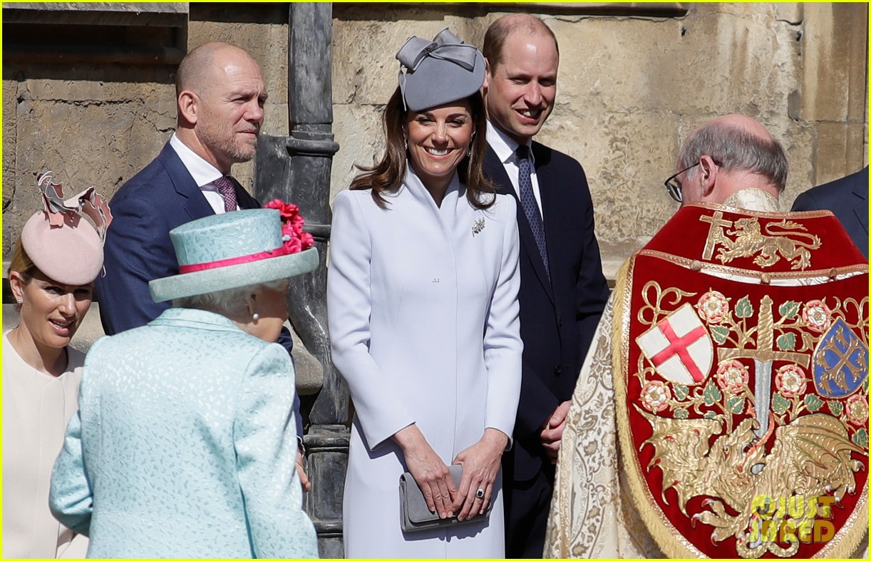 Prince William & Kate Middleton Attend Easter Sunday Services: Photo ...