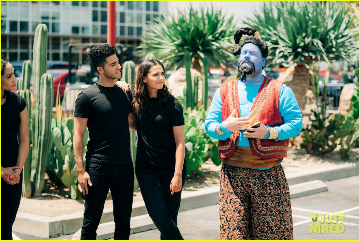 James Corden Dresses as Genie & Abu For 'Aladdin' Crosswalk Musical ...