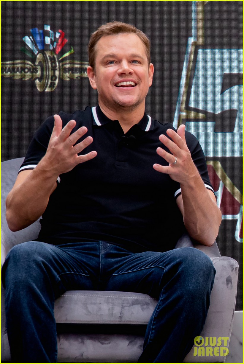 Matt Damon & Christian Bale Promote Their New Movie 'Ford v. Ferrari ...