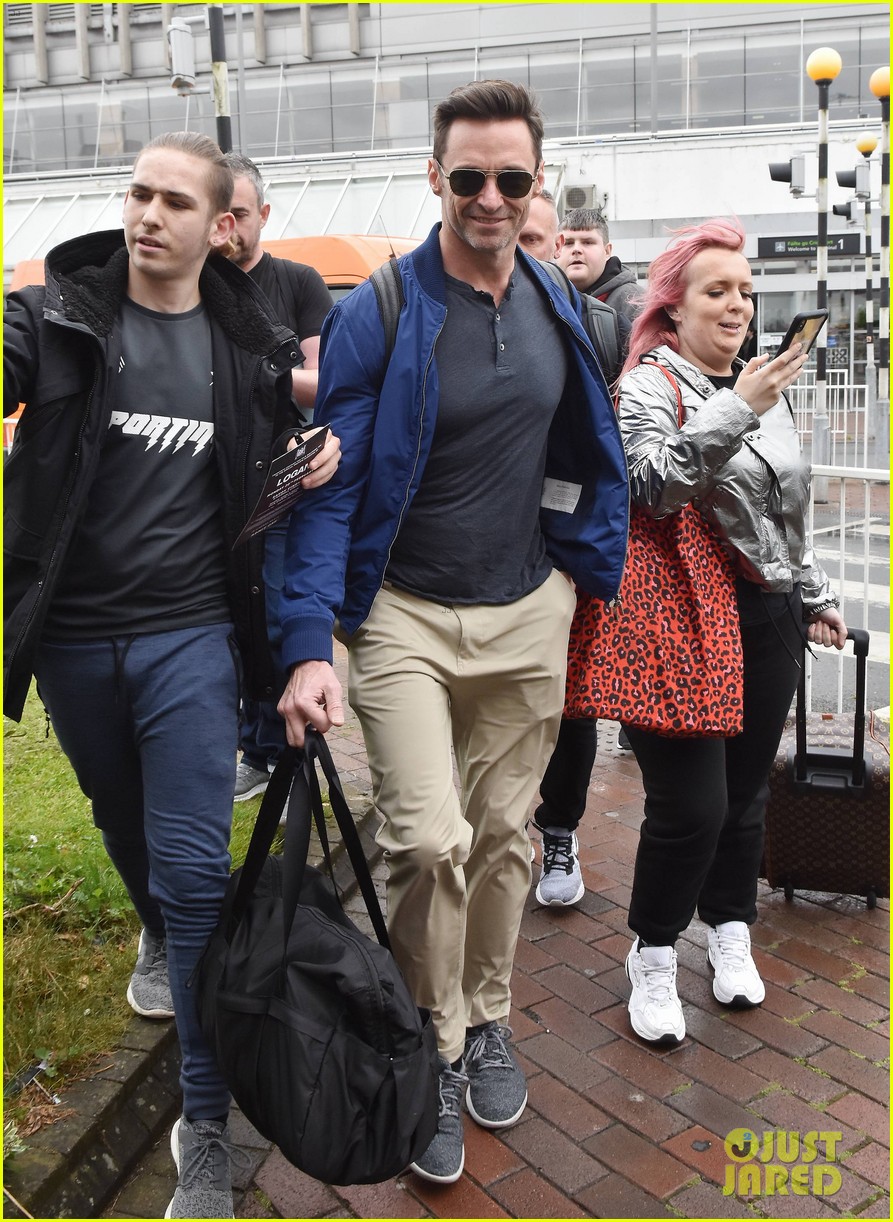 Hugh Jackman Gets Mobbed By Fans While Arriving in Ireland: Photo ...
