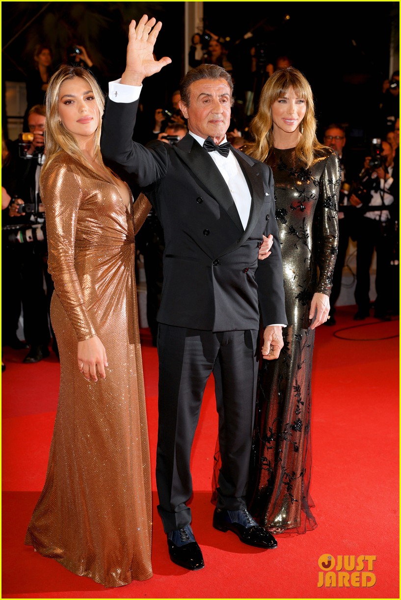 Sylvester Stallone's Wife & Daughter Join Him at 'Rambo' Cannes ...