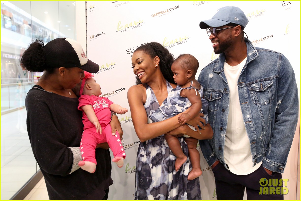 Gabrielle Union Brings Daughter Kaavia to Launch of New Baby Clothes ...