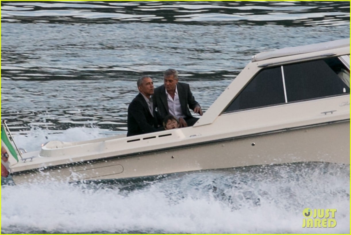 George Clooney & Barack Obama Hang Out Together in Italy!: Photo ...