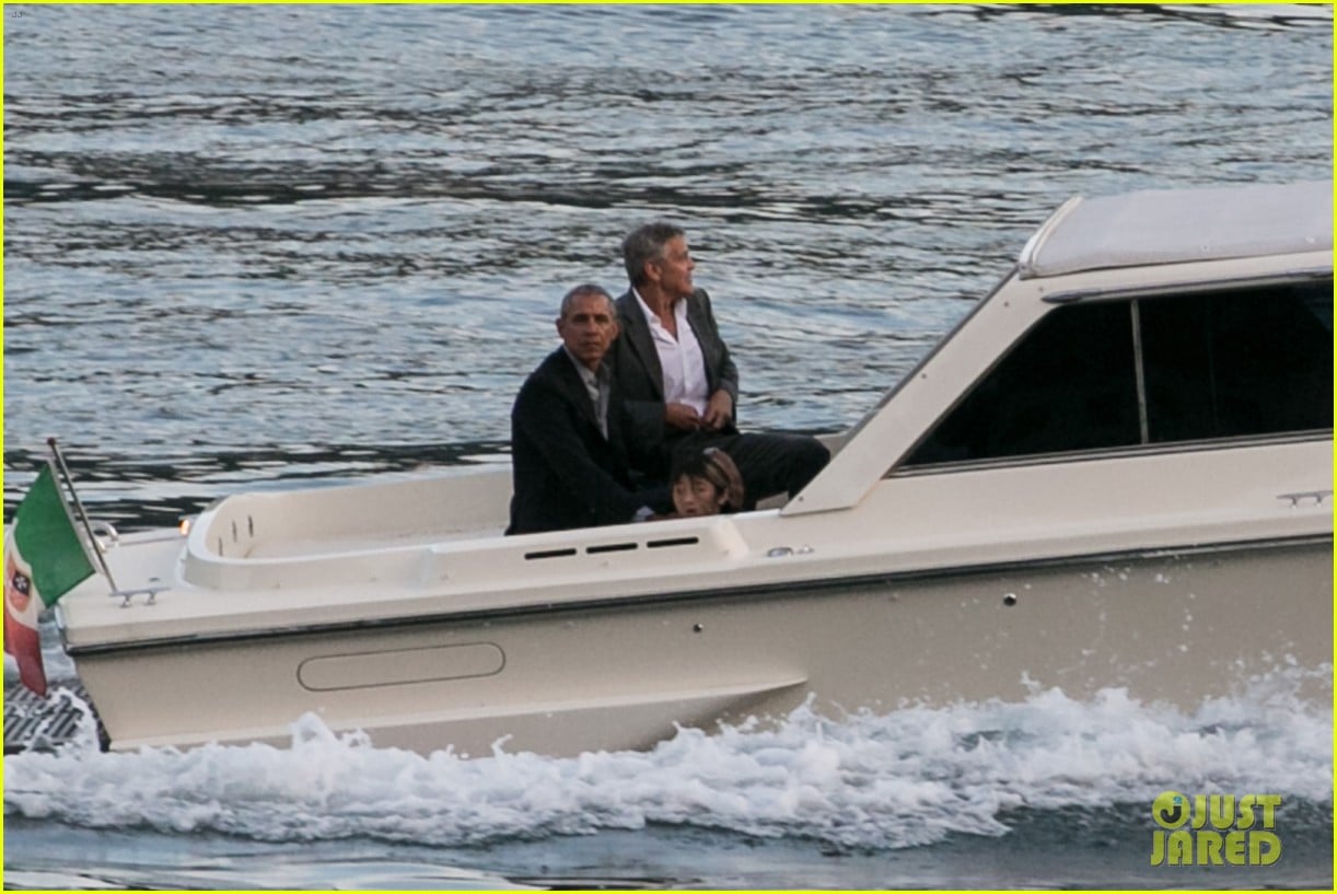 George Clooney & Barack Obama Hang Out Together in Italy!: Photo ...