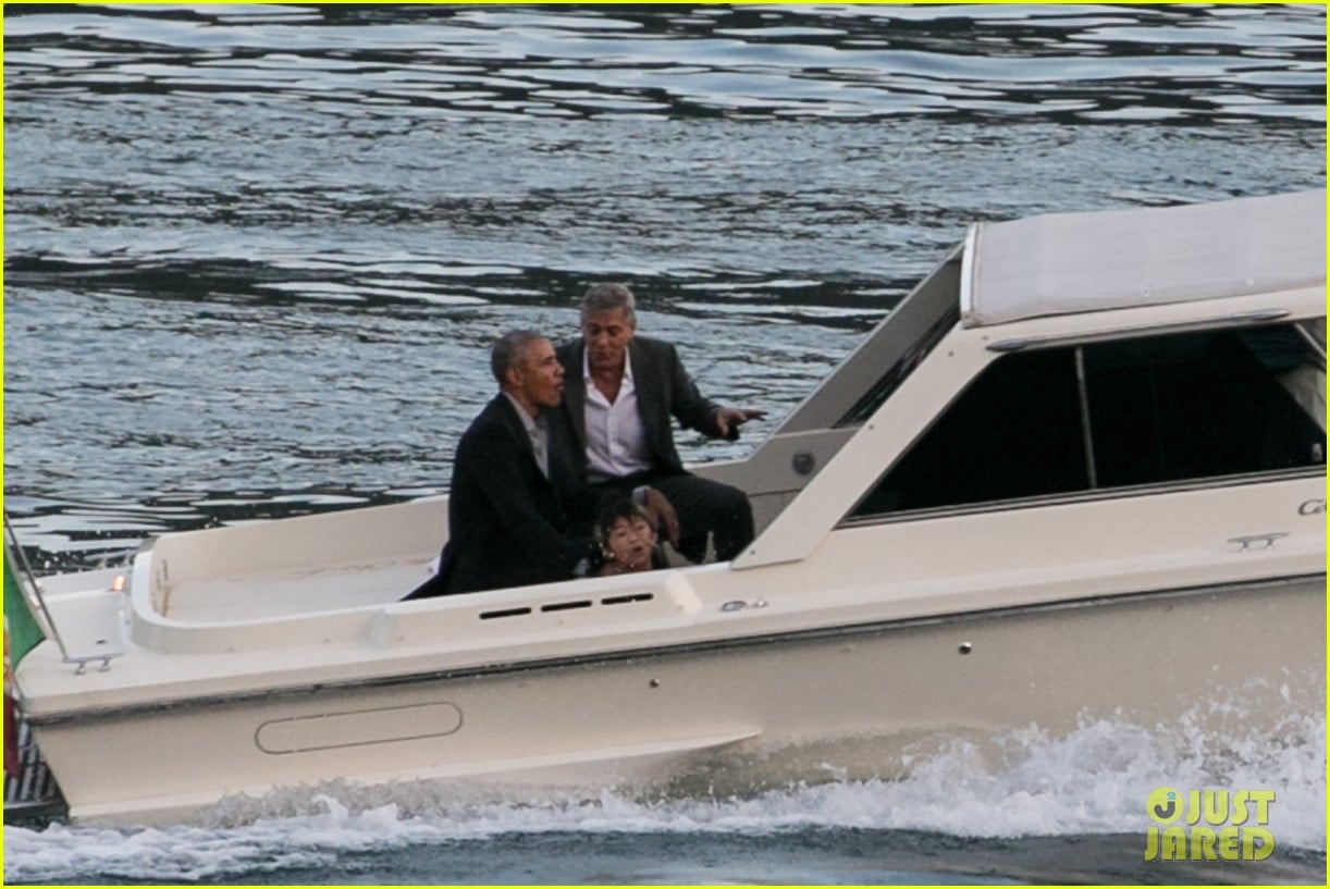 George Clooney & Barack Obama Hang Out Together in Italy!: Photo ...