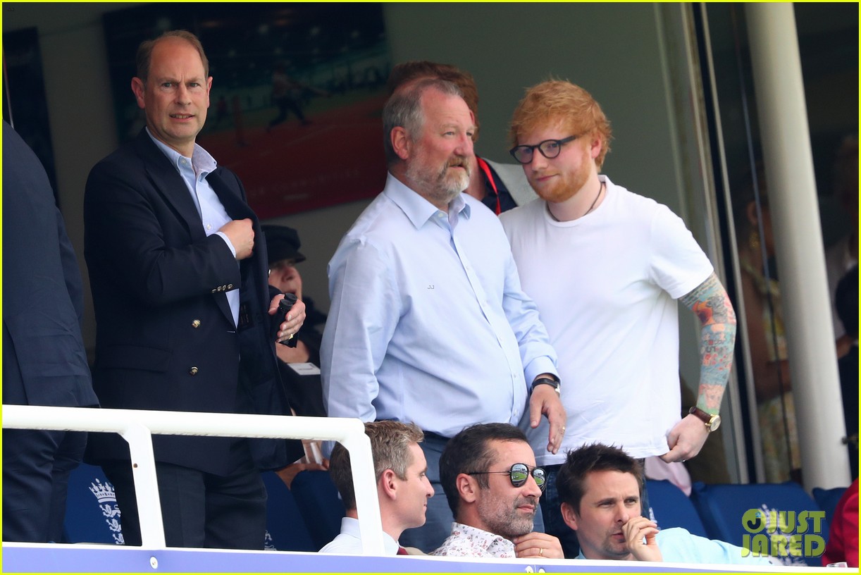 Ed Sheeran Sits Next To Prince Edward at England & Australia World Cup ...
