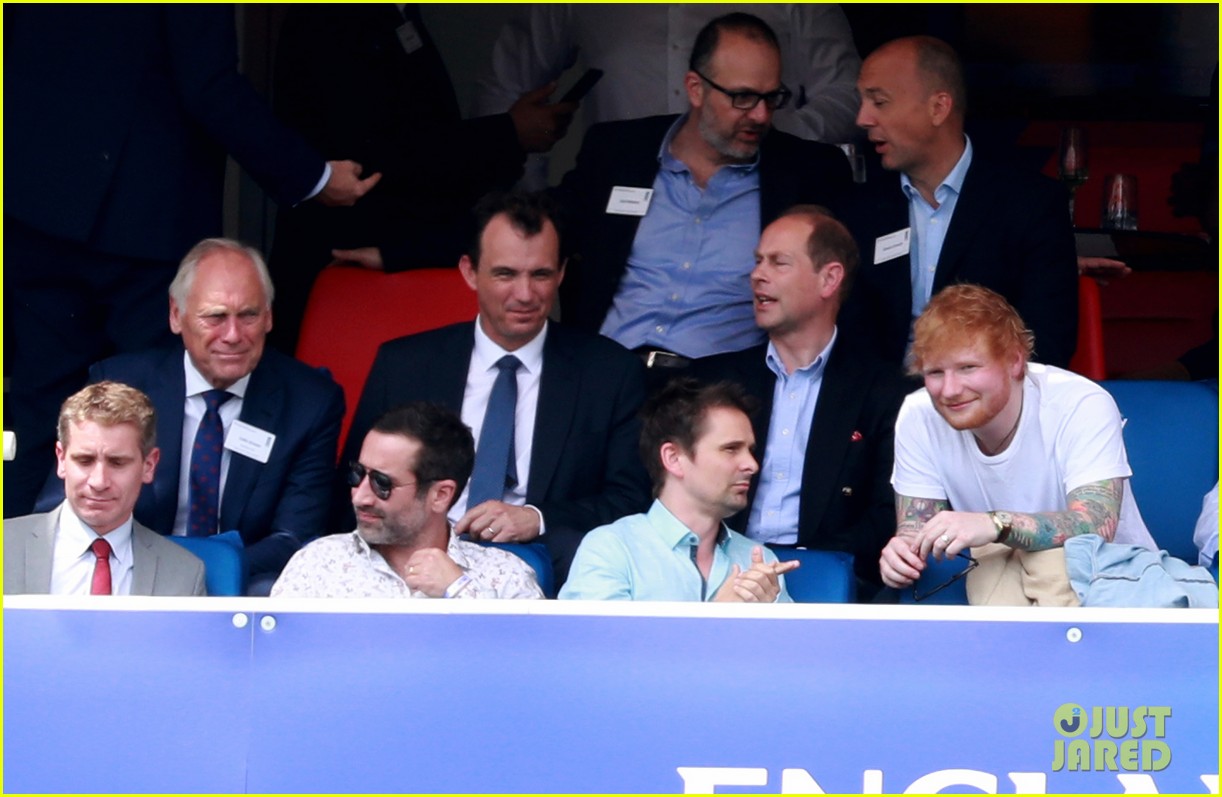 Ed Sheeran Sits Next To Prince Edward at England & Australia World Cup ...