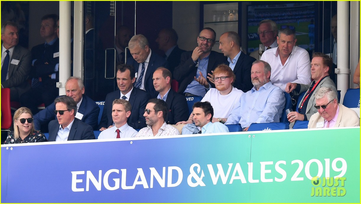 Ed Sheeran Sits Next To Prince Edward at England & Australia World Cup ...