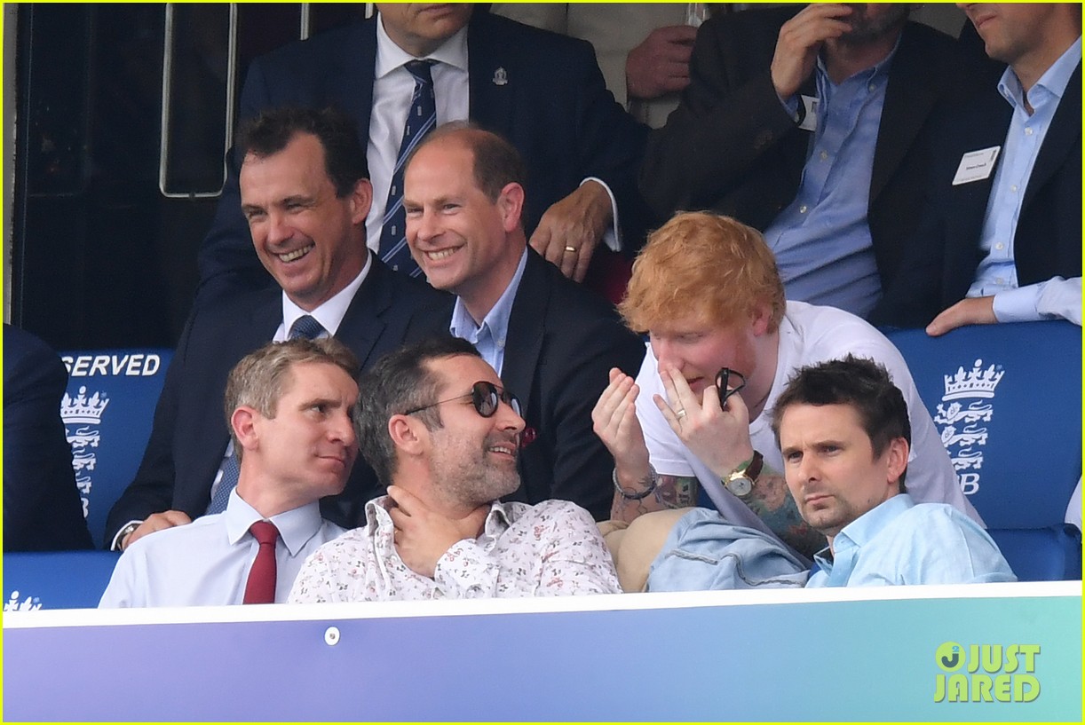 Ed Sheeran Sits Next To Prince Edward at England & Australia World Cup ...