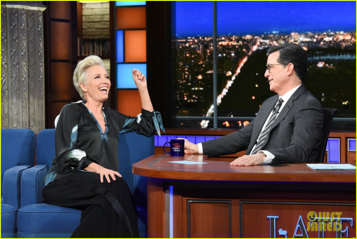 Emma Thompson Teases Stephen Colbert Over The Lack Of Female Late-Night ...
