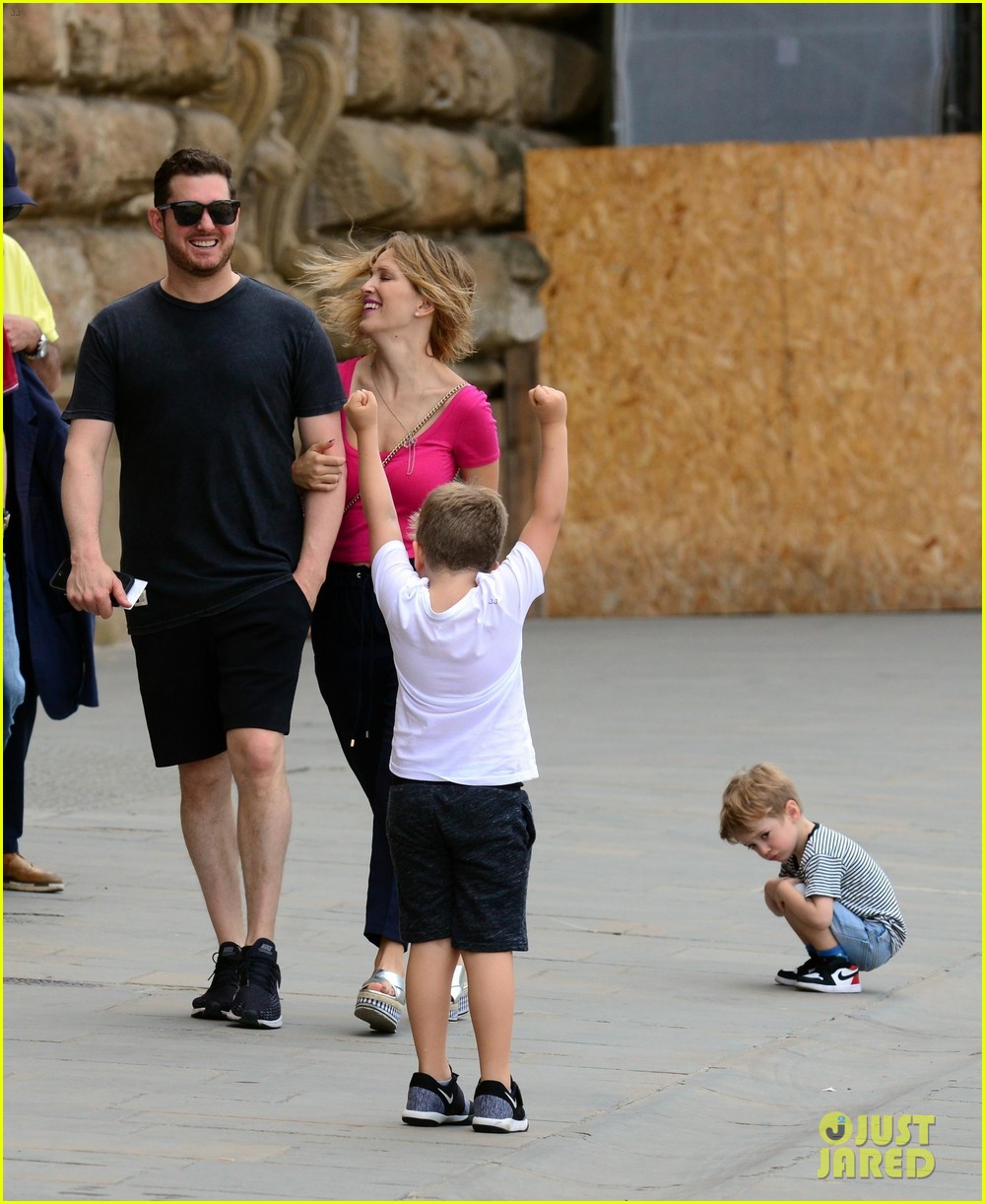 Michael Buble & Wife Luisana Take Family Trip to Italy with Their 3 ...