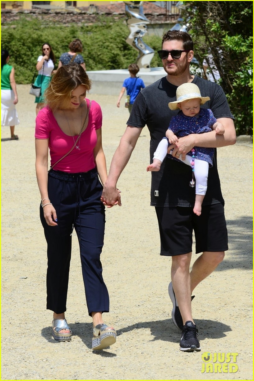 Michael Buble & Wife Luisana Take Family Trip to Italy with Their 3 ...