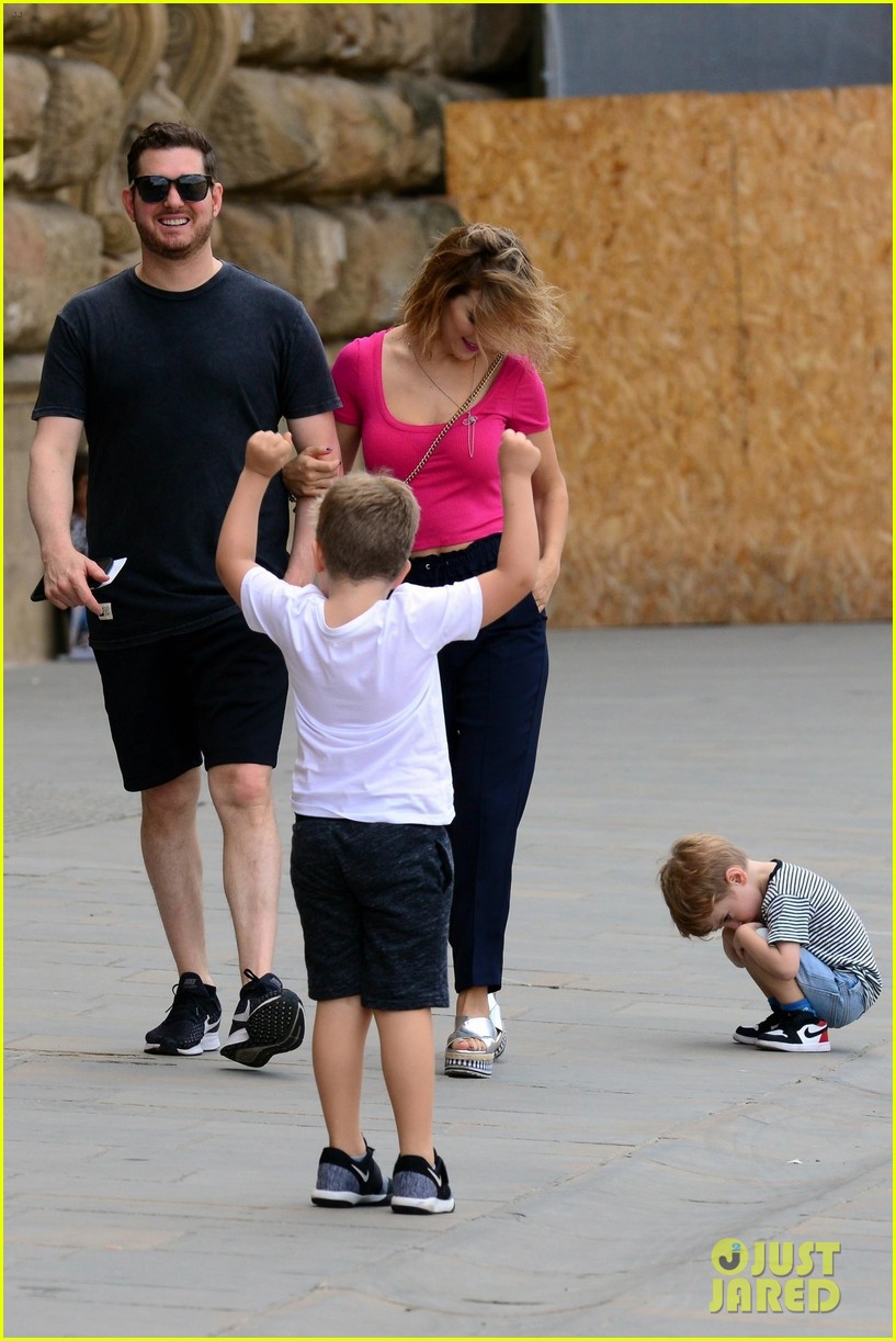Michael Buble & Wife Luisana Take Family Trip to Italy with Their 3 ...