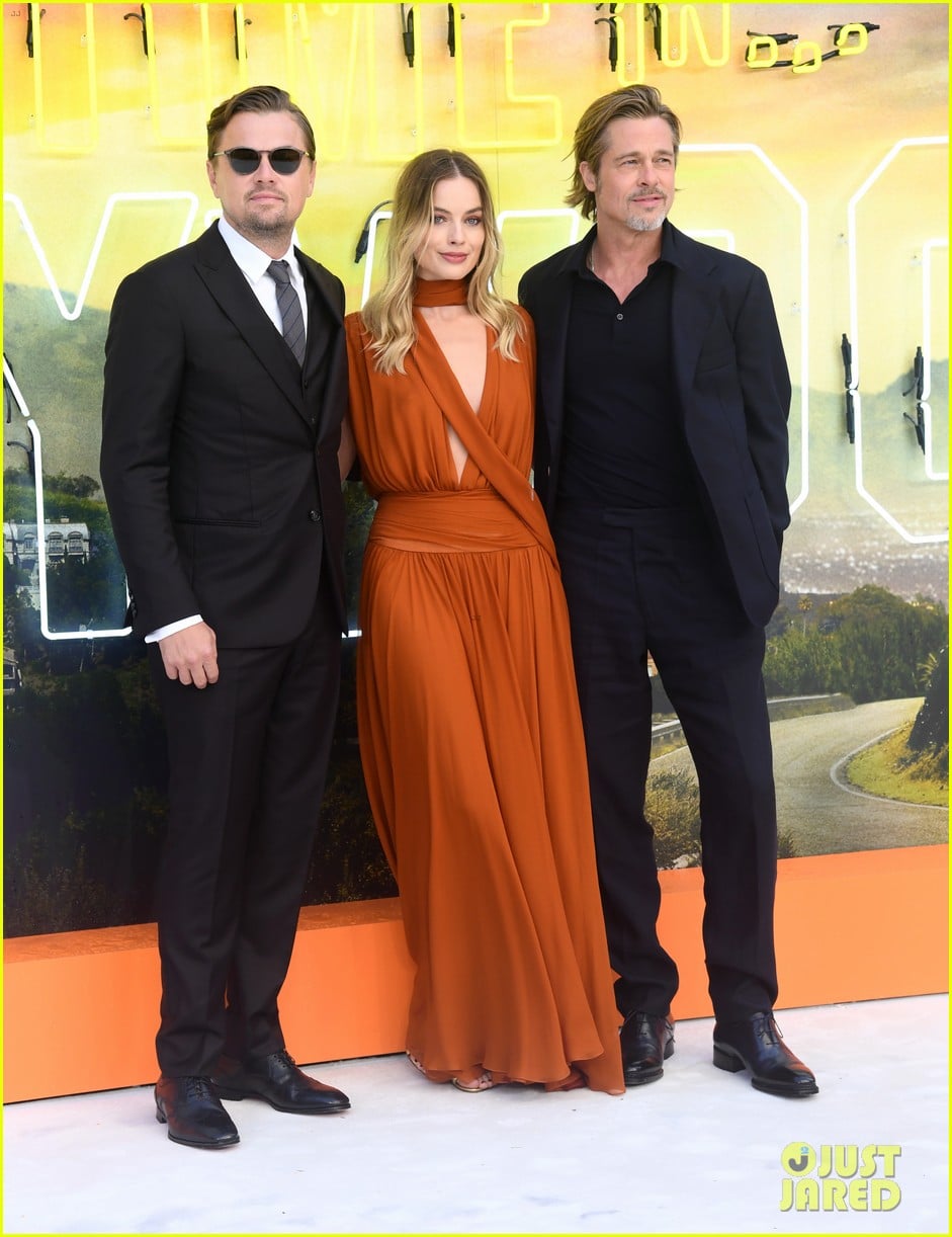 Leonardo DiCaprio, Margot Robbie & Brad Pitt Celebrate UK Premiere of 'Once Upon a Time in ...