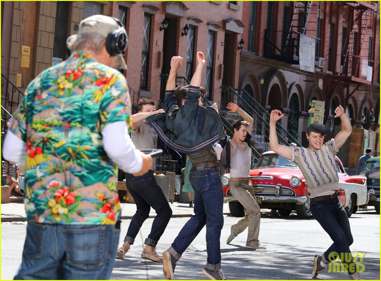Mike Faist & The Jets Film a 'West Side Story' Dance Scene!: Photo ...
