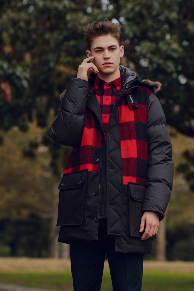 'After' Star Hero Fiennes-Tiffin Models Woolrich In The Brand's Fall ...