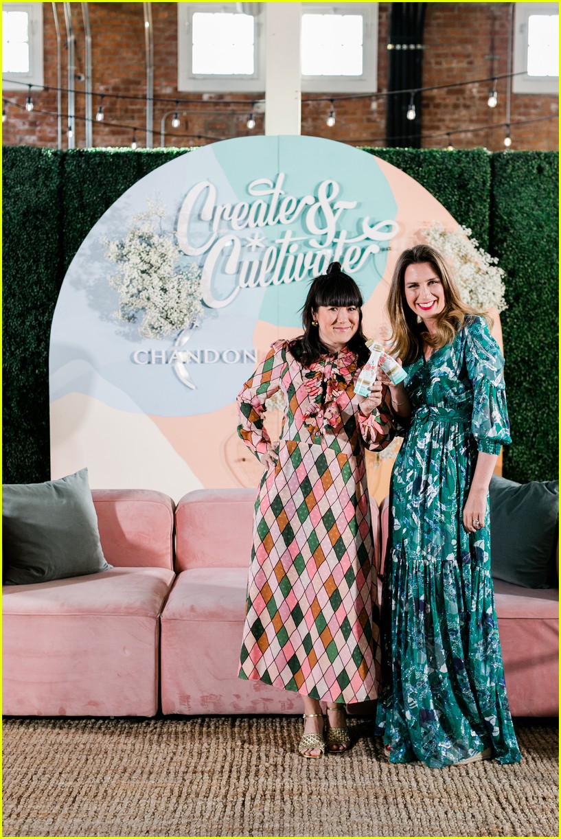 Olivia Munn Sports Sheer Lacy Mini Dress at Create & Cultivate Event ...